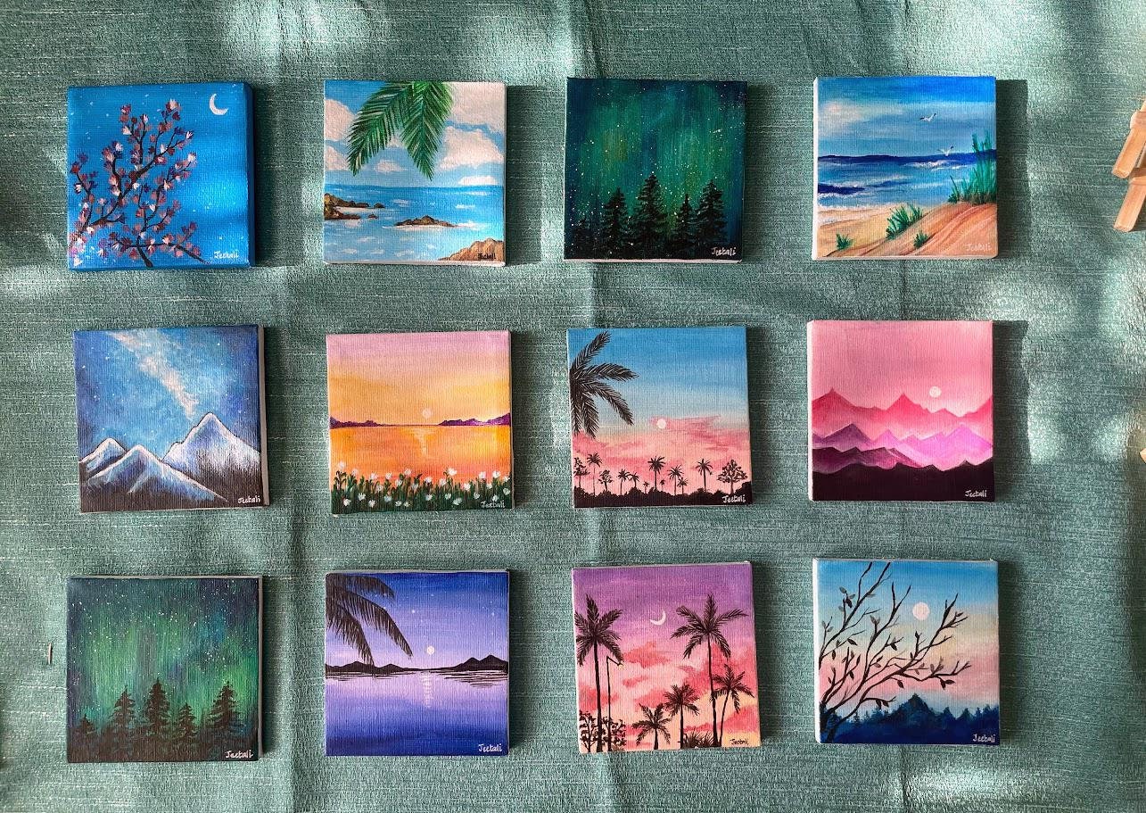 Mini Canvas Paintings - Etsy