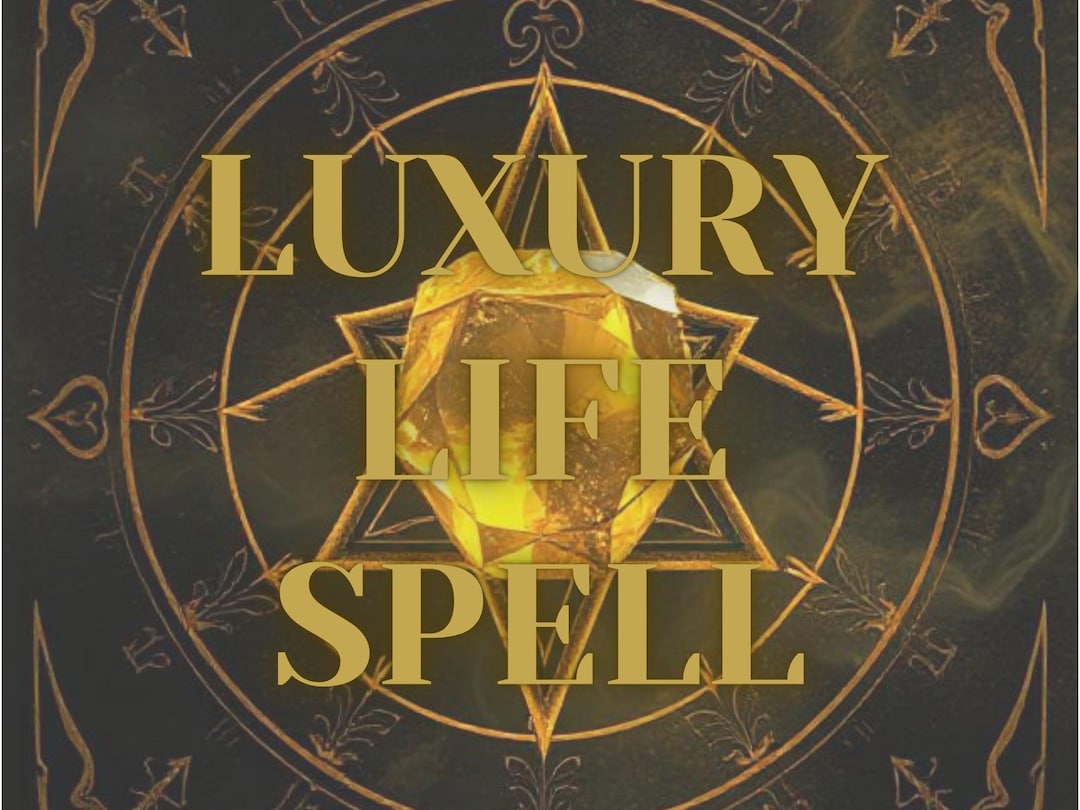 Custom Luxury Life Spell | Wealth, Abundance & High-class Living - Etsy