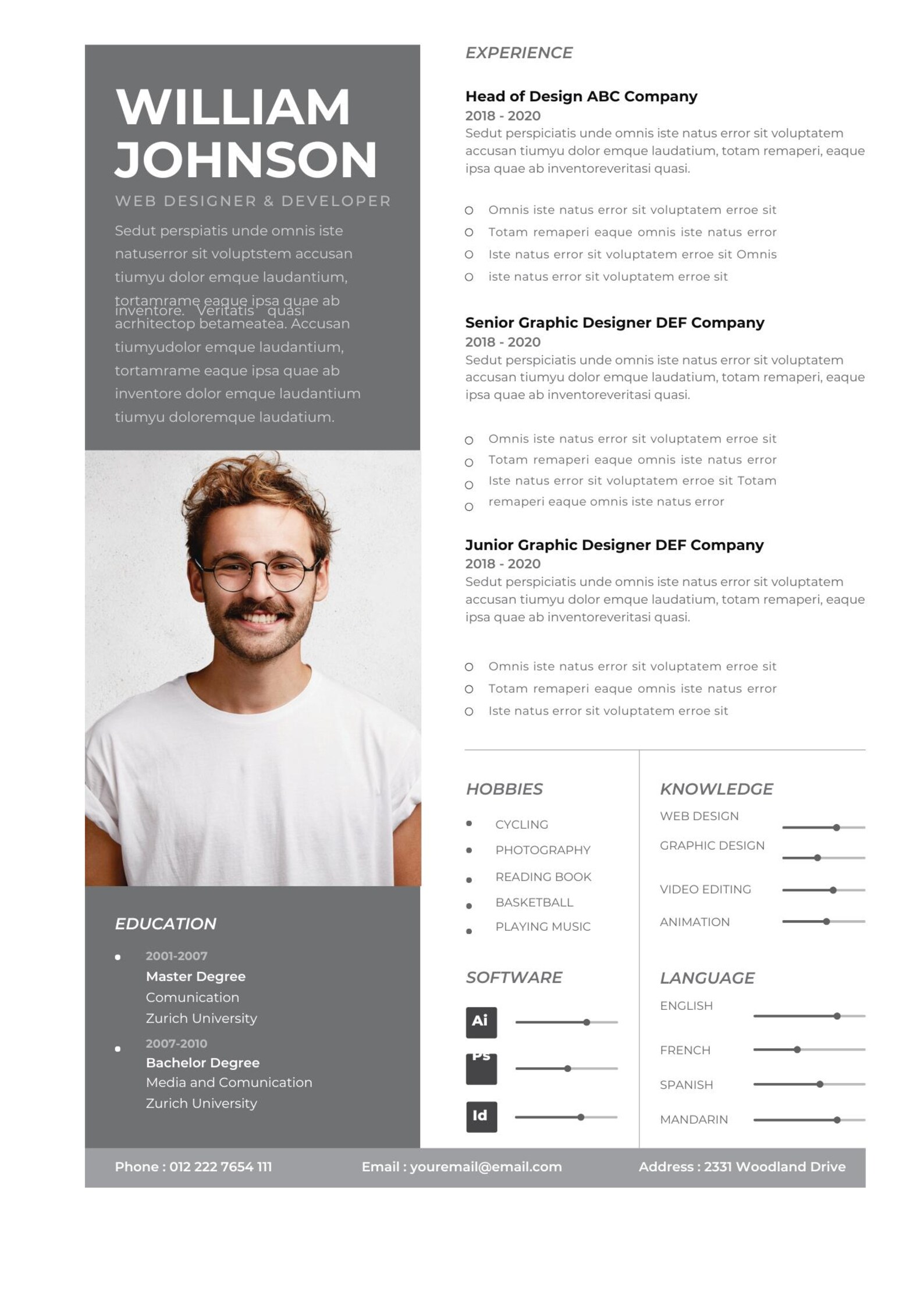 RESUME Template Bundle - Access Over 30 Different Resume Templates That ...
