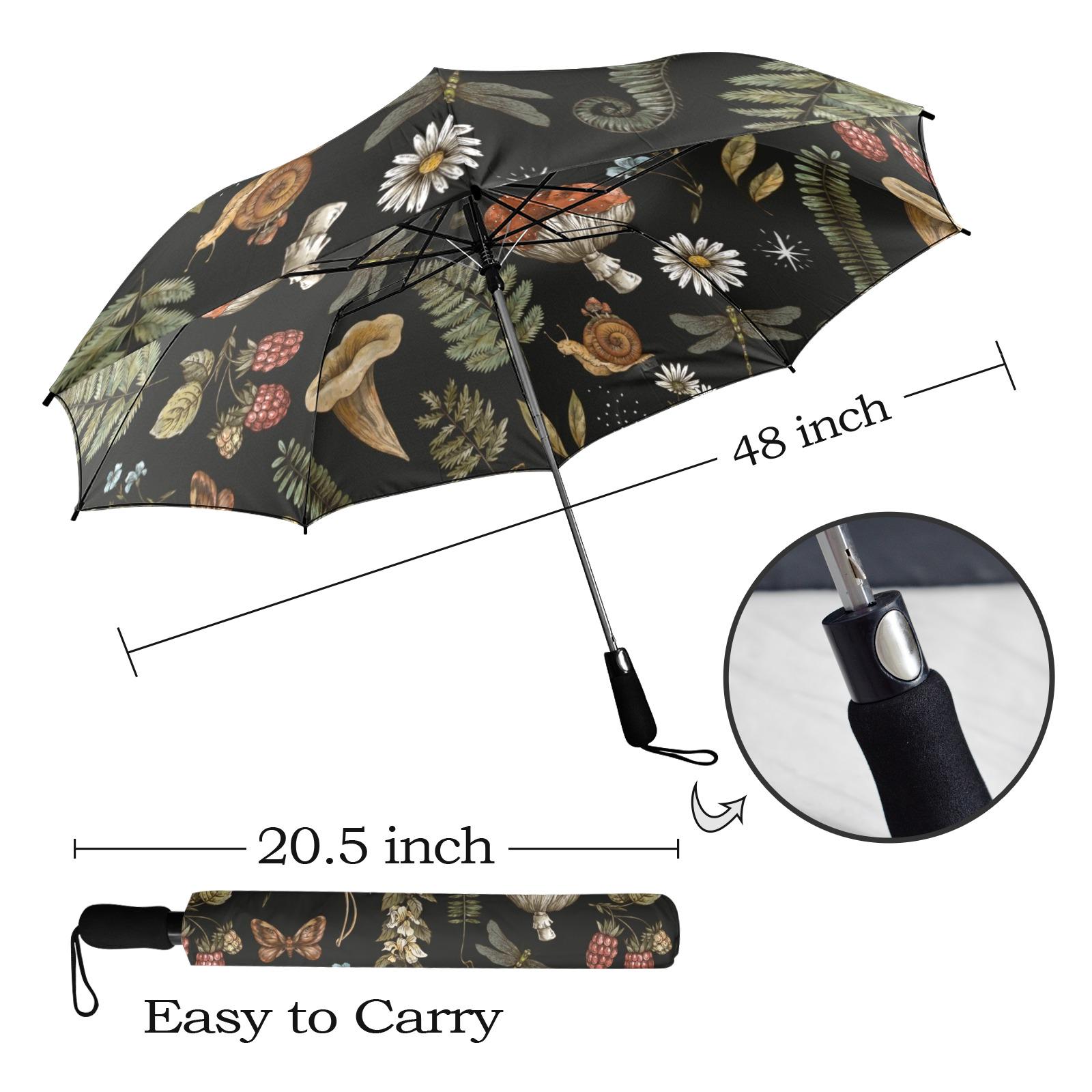 Celestial Mushroom Forest Cottagecore Boho Umbrella, Cosplay Umbrella ...