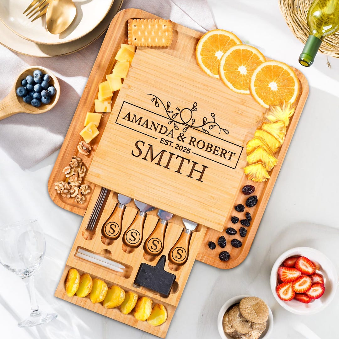Custom Charcuterie Board Foodie Birthday Engraved Name Date, Fancy ...