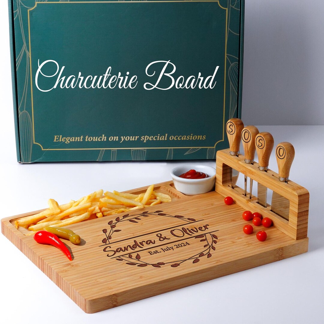 Personalized Charcuterie Board Gifts Set, Custom Charcuterie Board, Mom ...