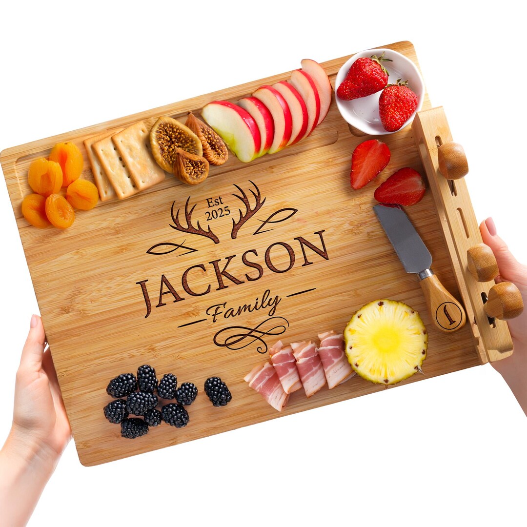 Home Sweet Home Cutting Board Cheese Platter, Customized Charcuterie ...