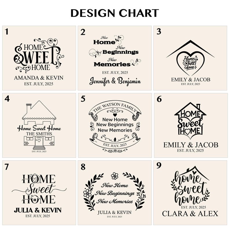 New Home Gift House Warming Gift Home Sweet Home Cutting Board ...