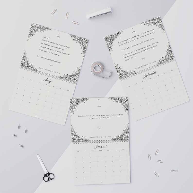 Emma M. Lion Wall Calendar Gift Beth Brower - Etsy