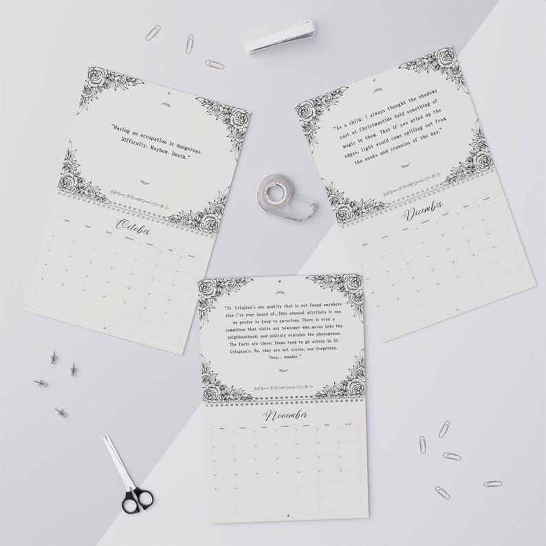 Emma M. Lion Wall Calendar Gift Beth Brower - Etsy