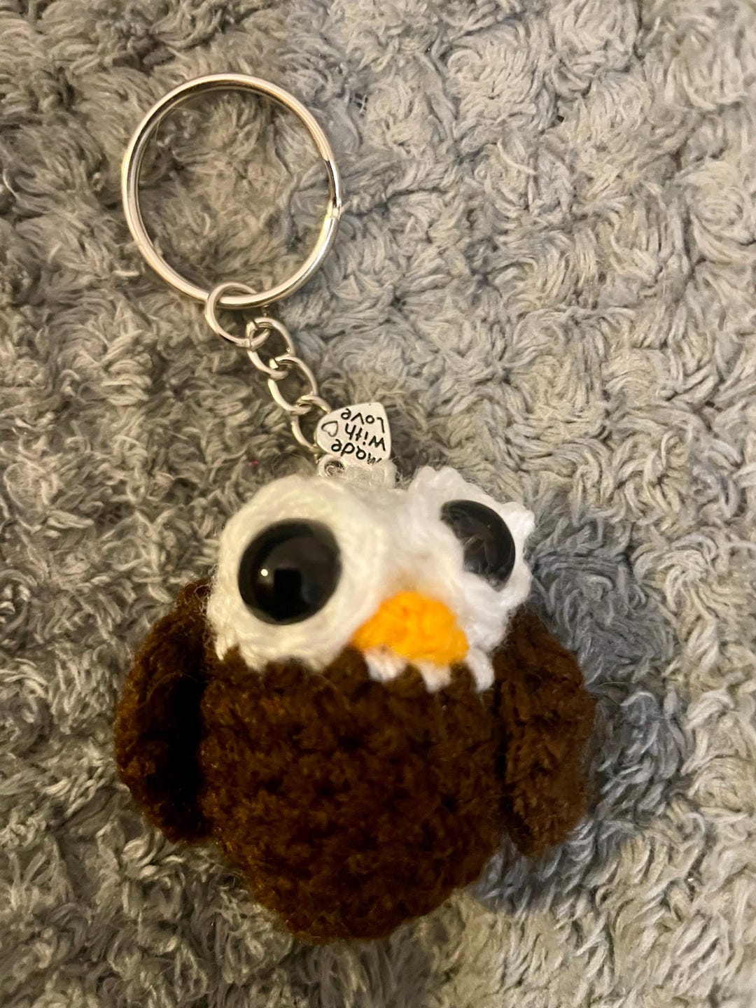 Crochet Cute Little Crochet Owl Keyring - Etsy