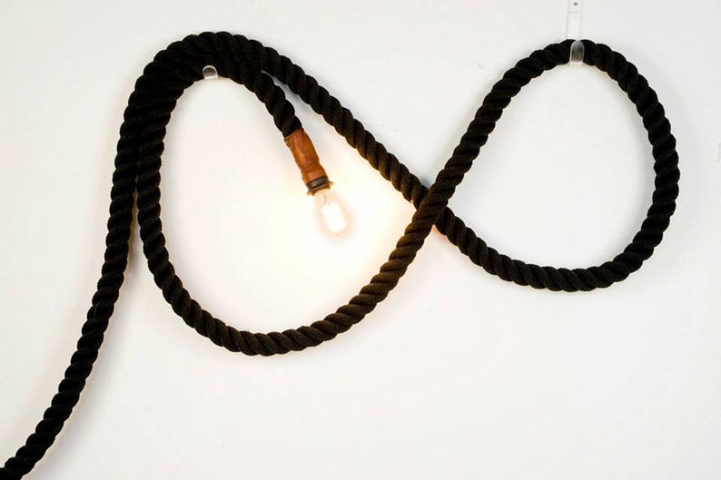 Atelier Nomade Original Black Rope Light - Etsy