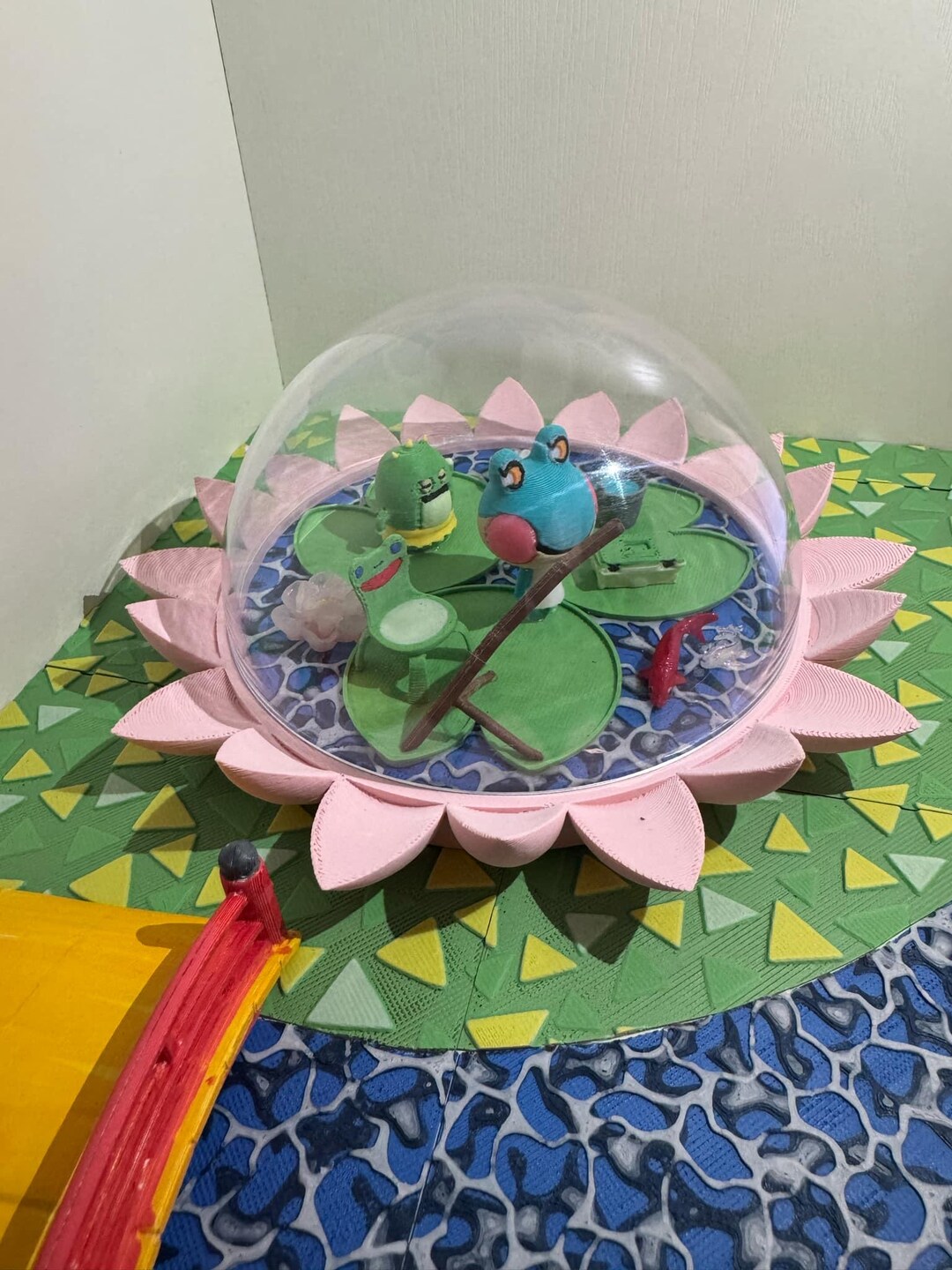 Lily Animal Crossing ACNH Terrarium Lotus Flower With Froggy Chair and ...