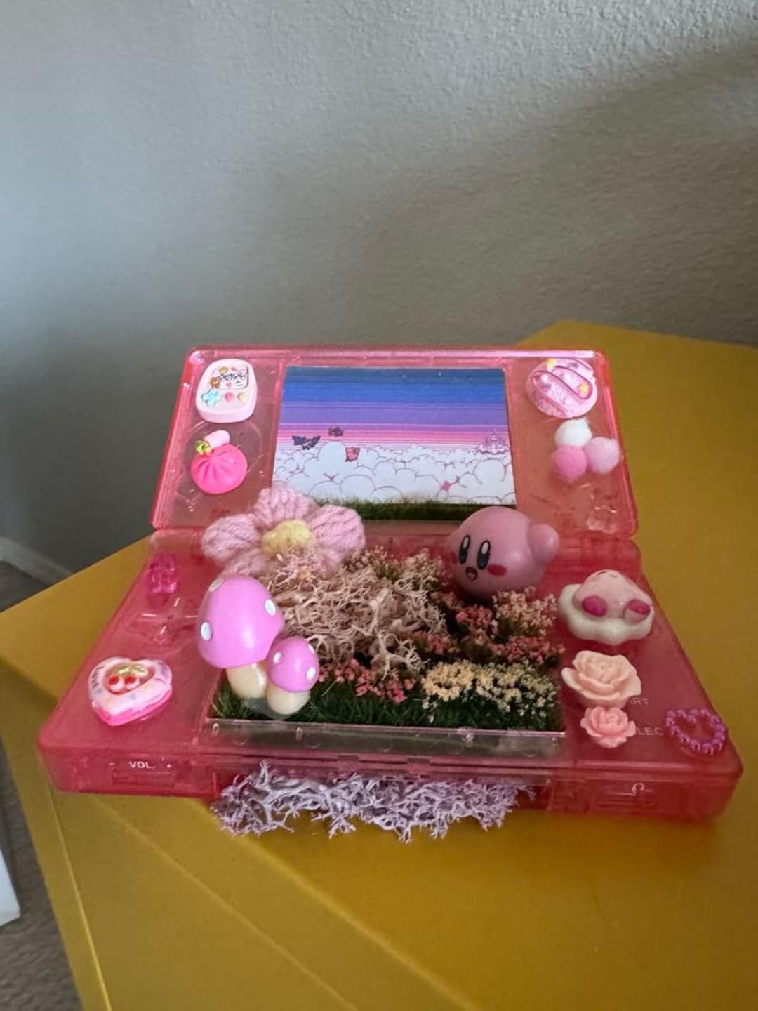 Kirby Pink Transparent DS Shell Terrarium - Etsy