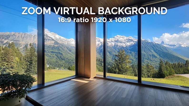 Virtual Mountain Background | Zoom Mountain Background | Home Office ...