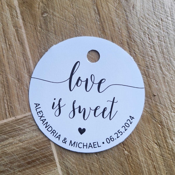 Love is Sweet Tags - Etsy