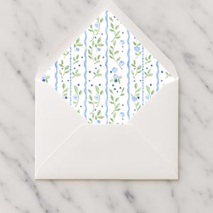 Preppy Wedding Envelope Liner, Printed Envelope Liners for Wedding ...