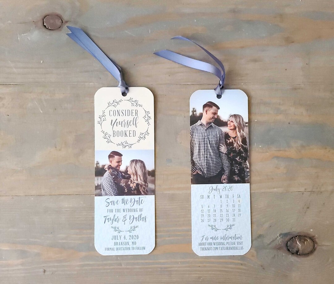 Calendar Save the Date Bookmark, Bookmark Save the Date, Save the Date ...