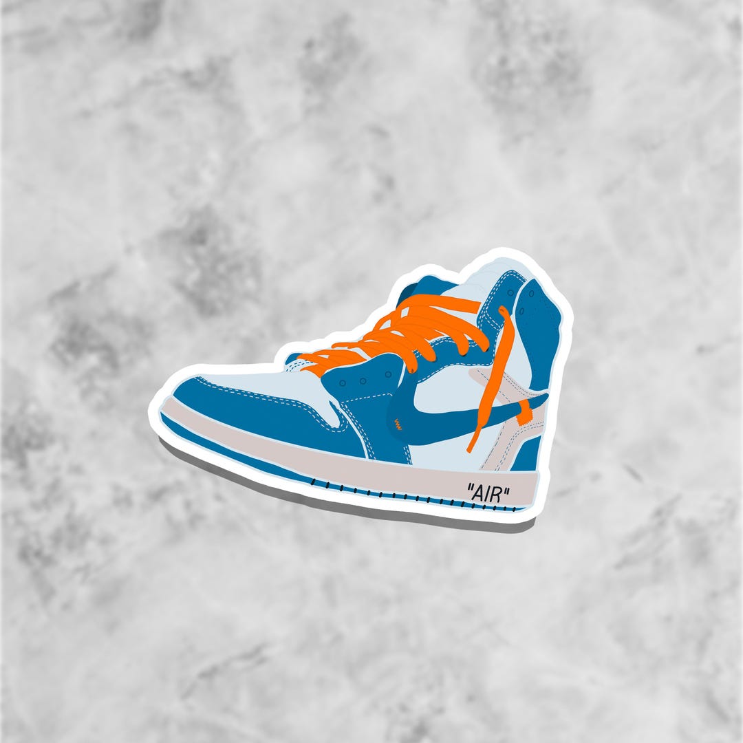 Air Force One Shoe Sticker | Sneaker Head | Water-resistant Stickers ...
