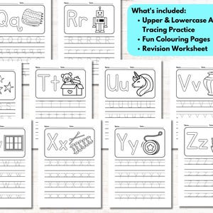Pre-k, Preschool + Kindergarten Alphabet Tracing Worksheets | Upper ...