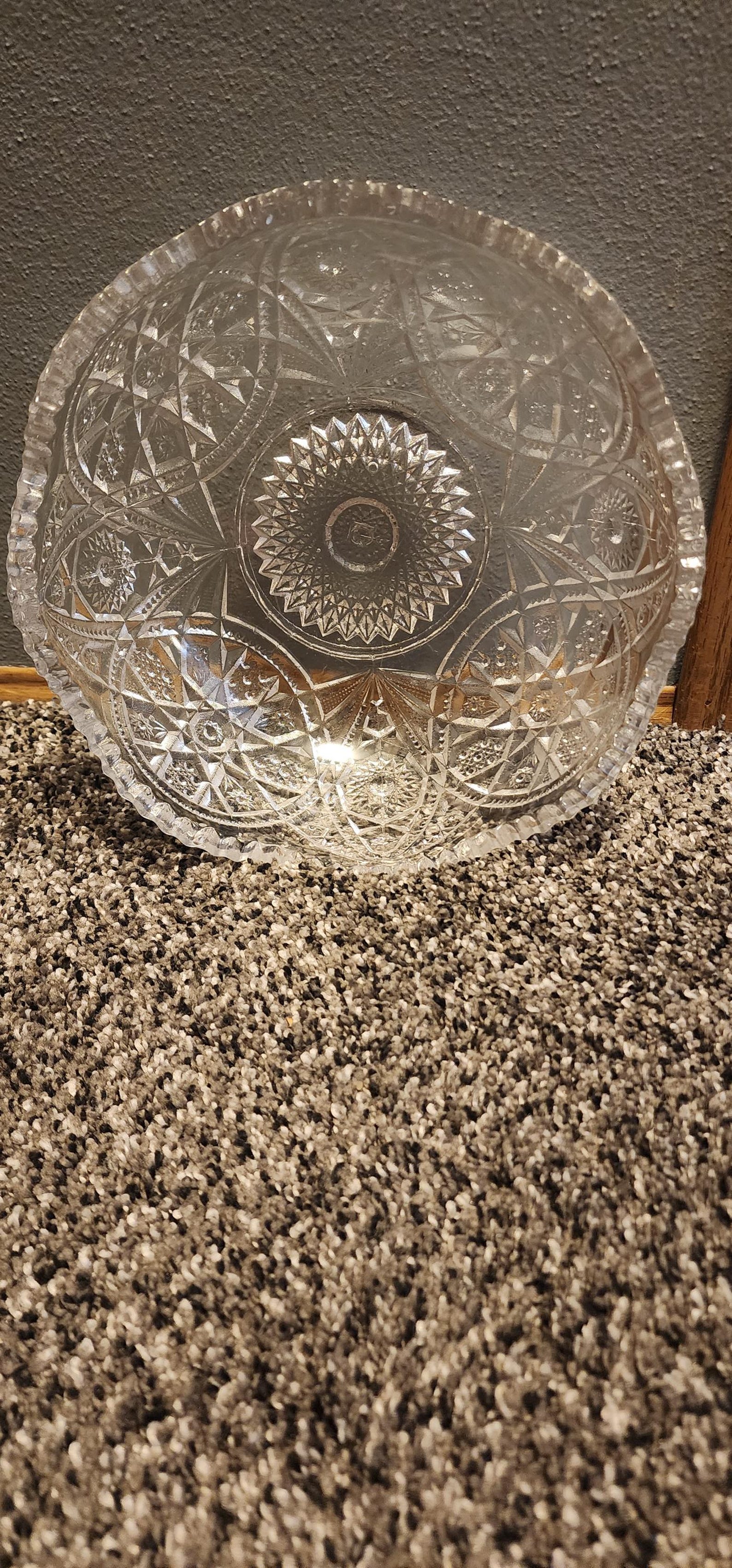 Vintage Pressed Glass Bowl - Etsy