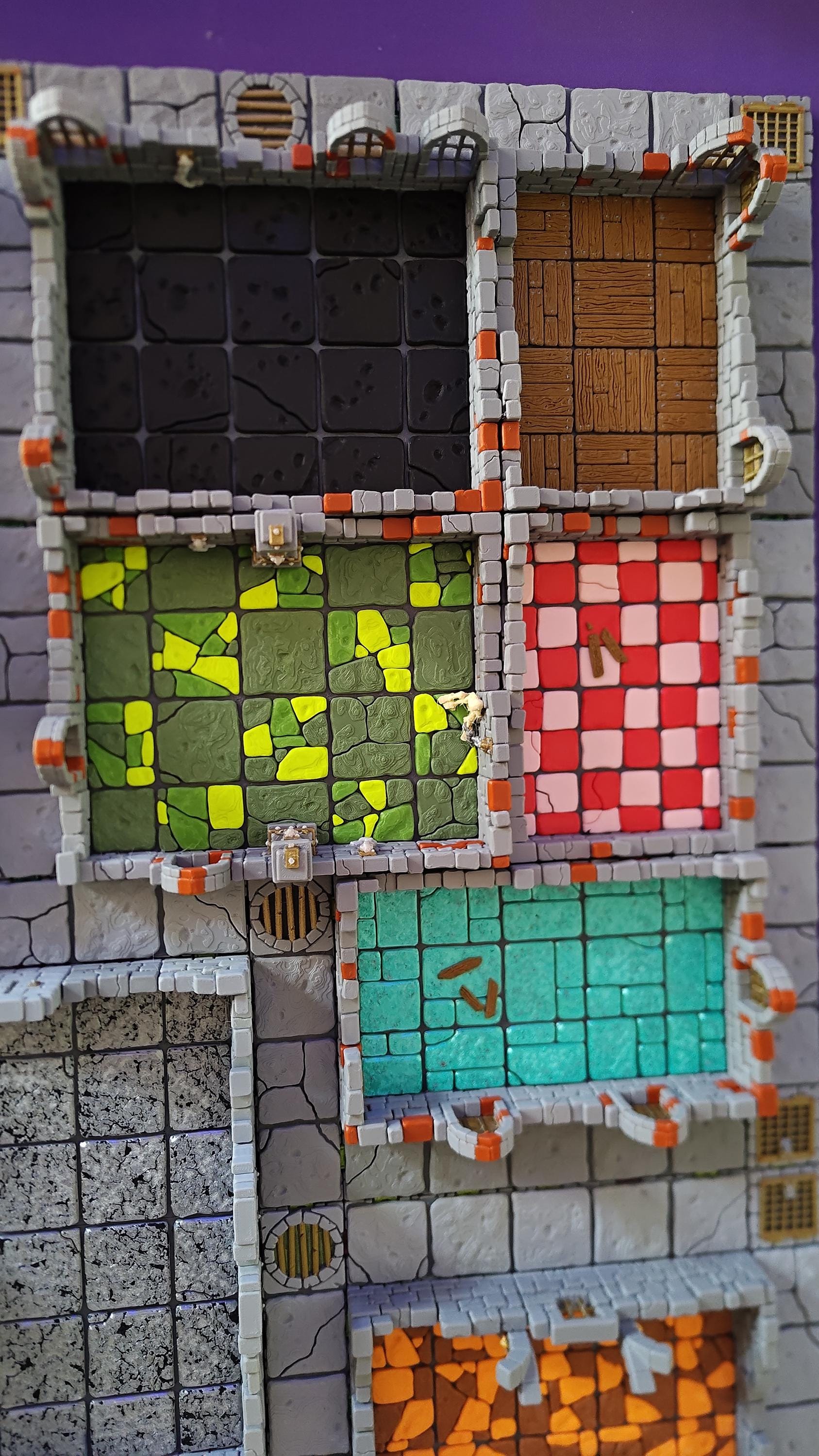 Premium Heroquest Coloured 3D Modular Board Plus Doors and Clips - Etsy