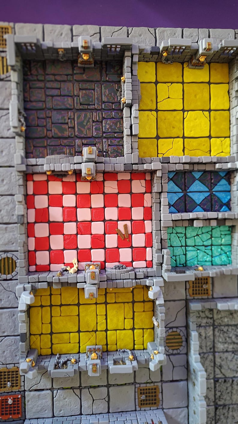 Heroquest 3D Printed Modular Board Game Set: Full Color Dungeon Terrain ...