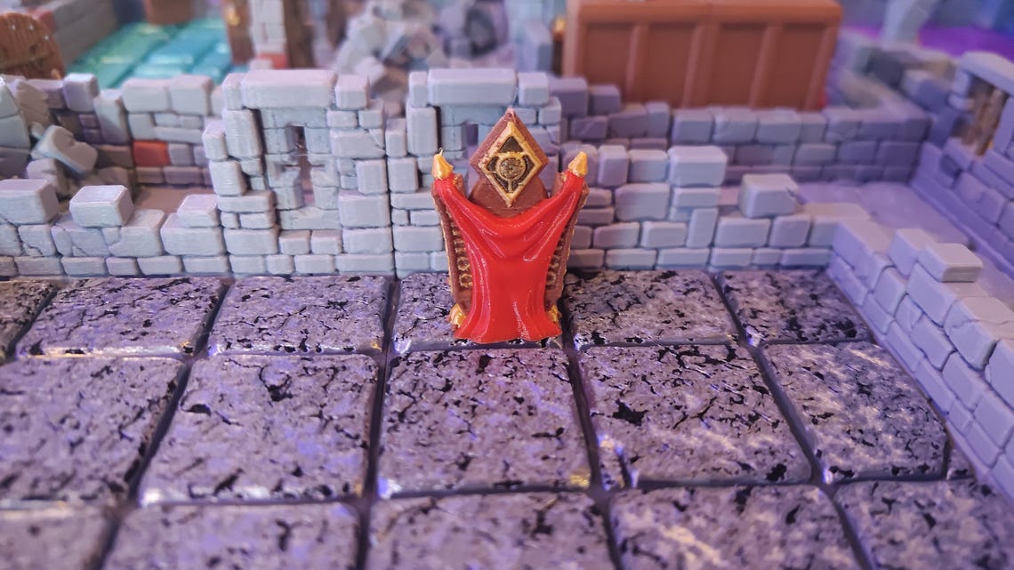 Colour 3D Printed Heroquest-scale Throne – Oversized & Realistic - Etsy