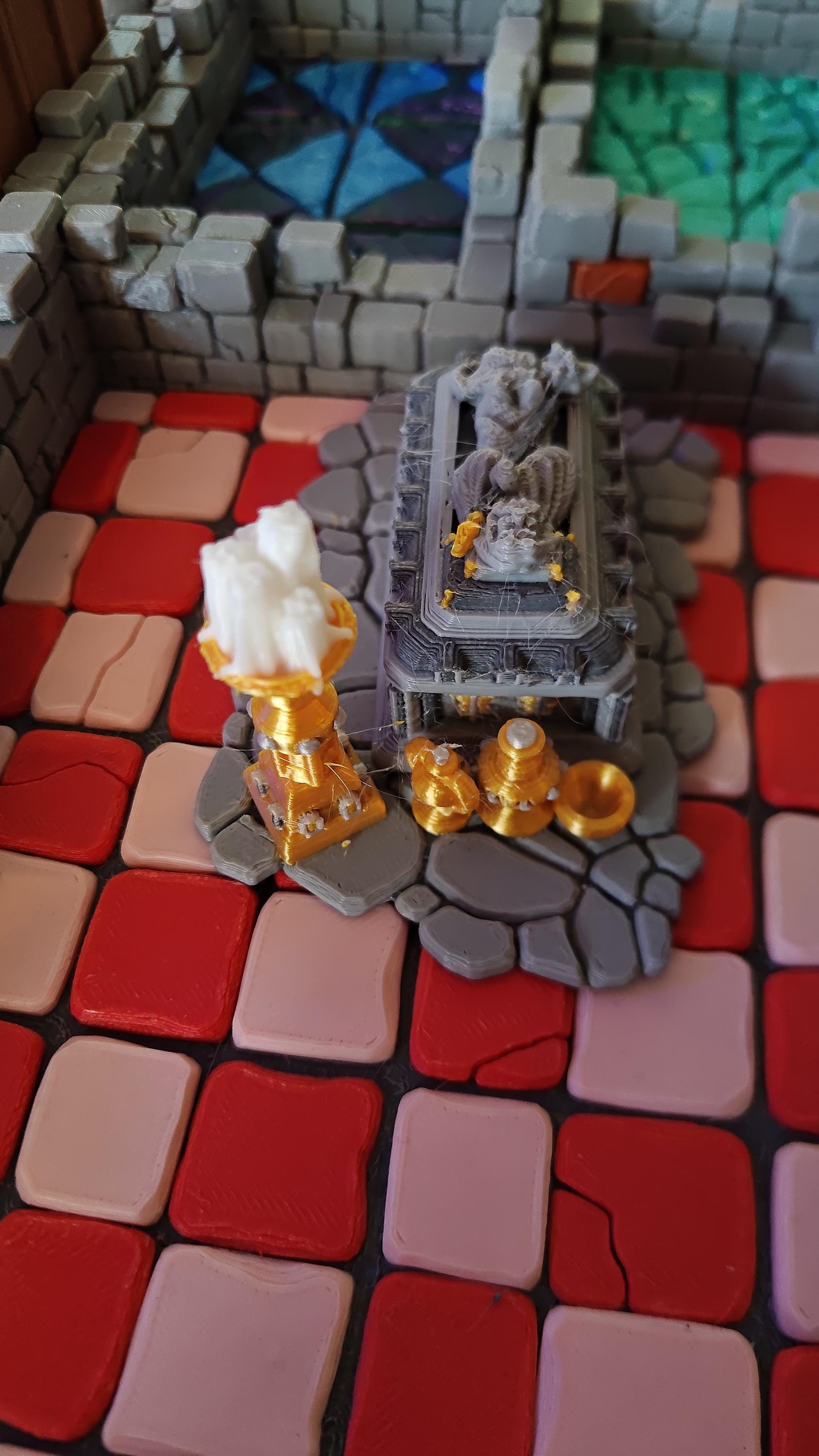 Colour 3D Printed Heroquest-scale Tomb, Oversized & Realistic - Etsy