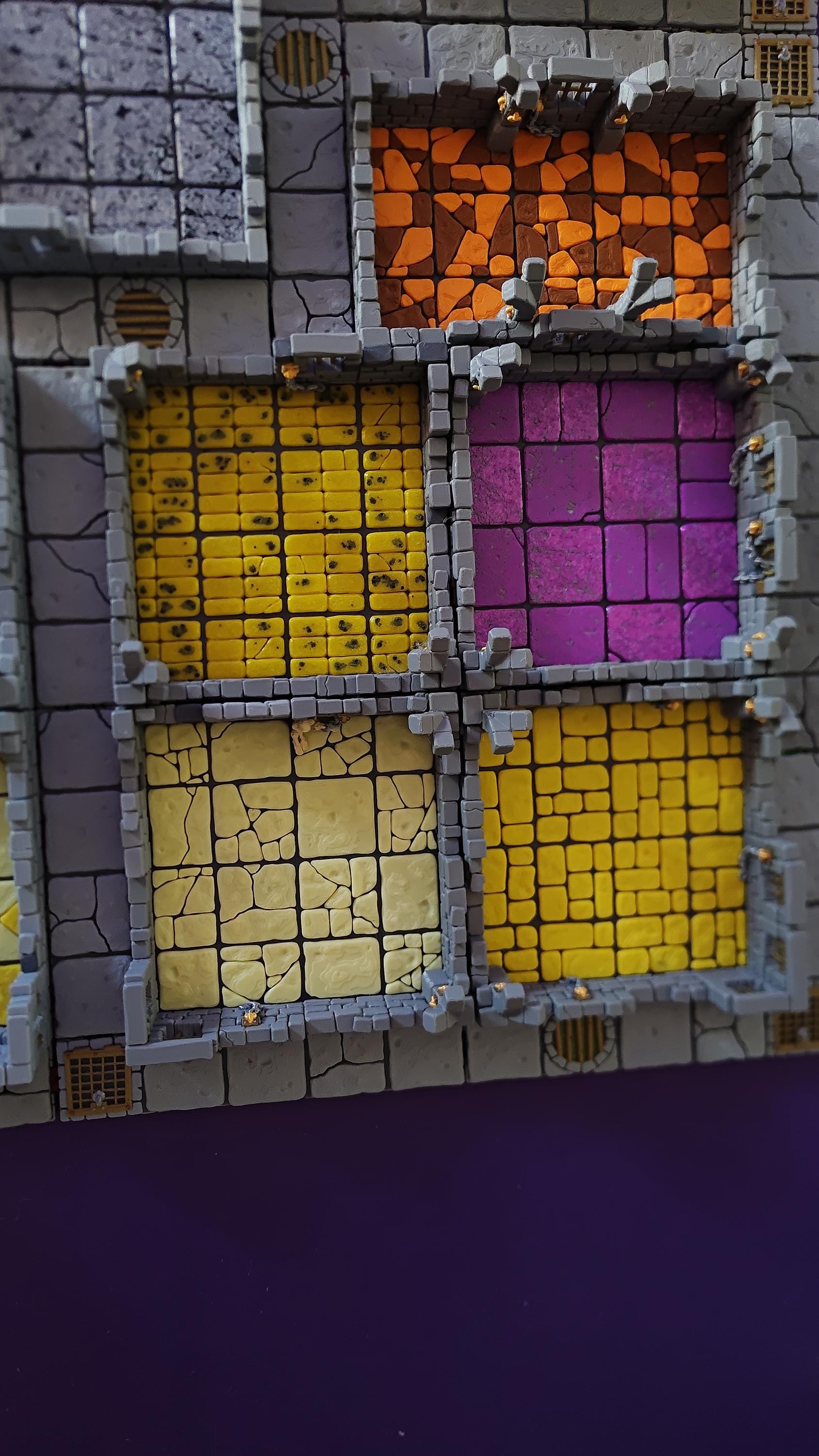 Heroquest Premium Coloured 3d Printed Modular Board Plus All Walls ...