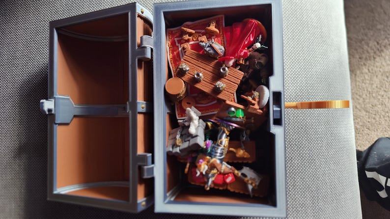 3D Printed Treasure Chest With Working Lock: Gamer Token Storage - Etsy
