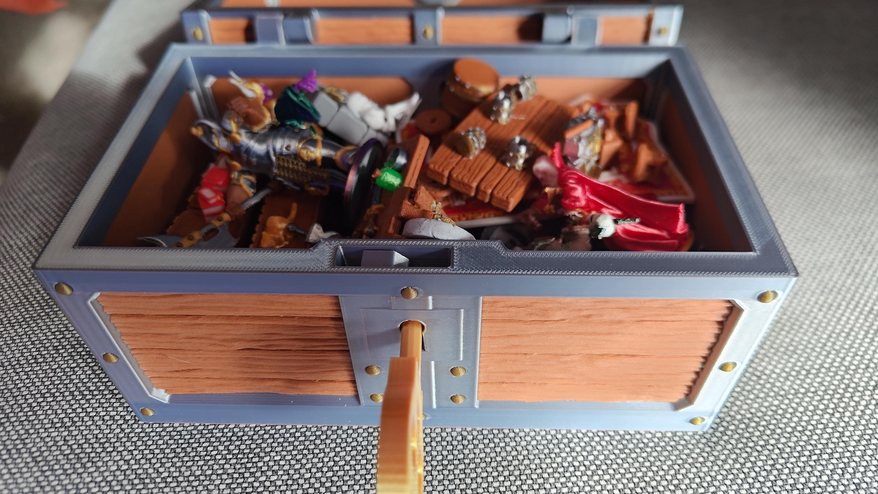 3D Printed Treasure Chest With Working Lock: Gamer Token Storage - Etsy