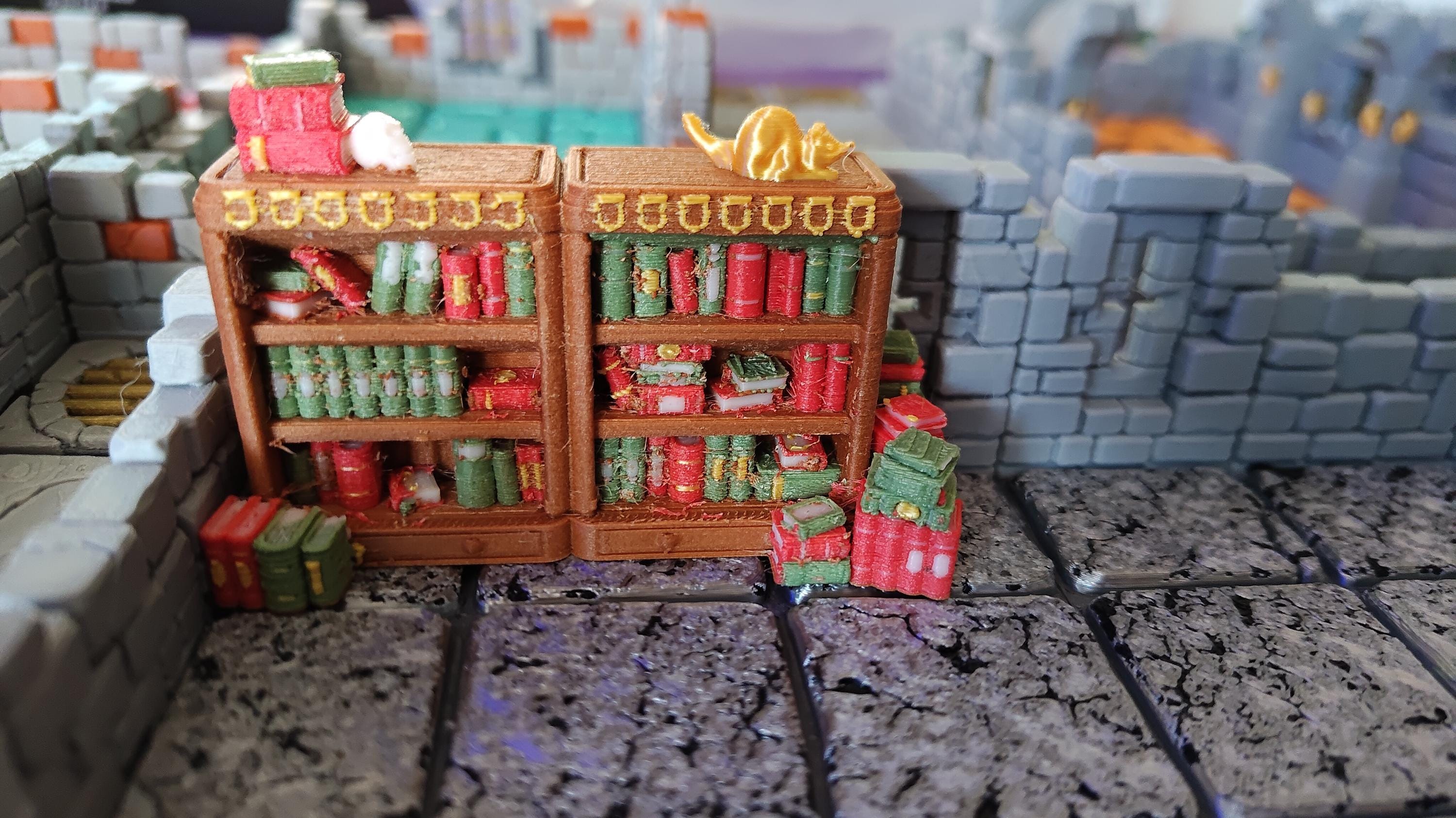 Heroquest Premium Coloured 3d Printed Modular Board Plus All Walls ...