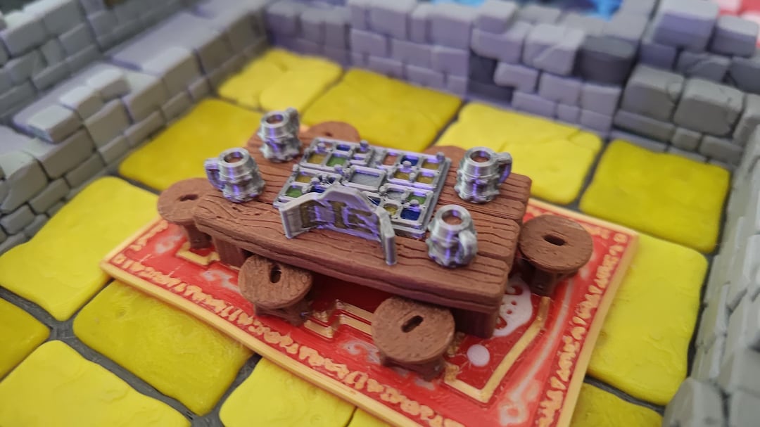 Colour 3D Printed Heroquest-scale Table (type A, Zargons Cover) - Etsy