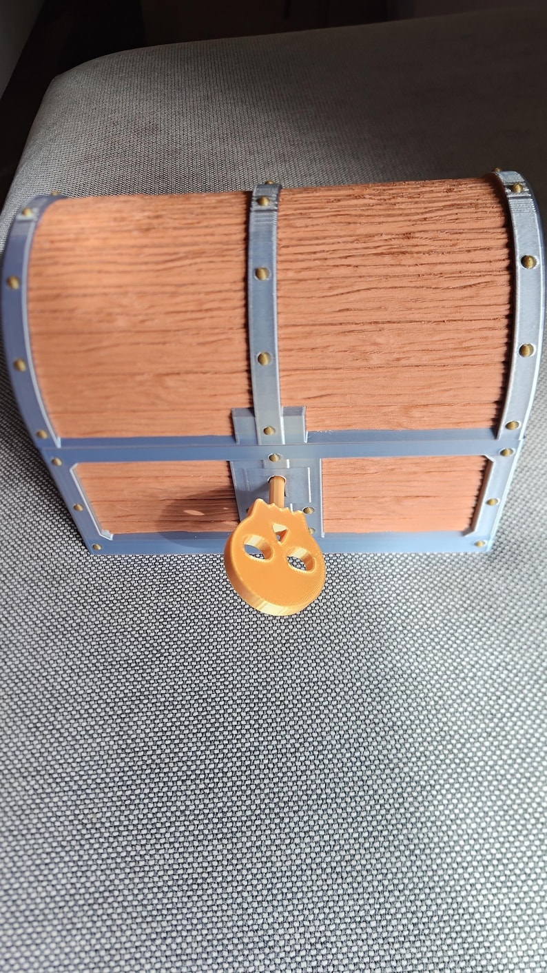3D Printed Treasure Chest With Working Lock: Gamer Token Storage - Etsy ...