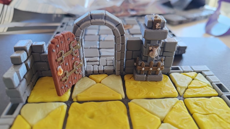 Premium Heroquest Coloured 3D Modular Board Plus Doors and Clips - Etsy