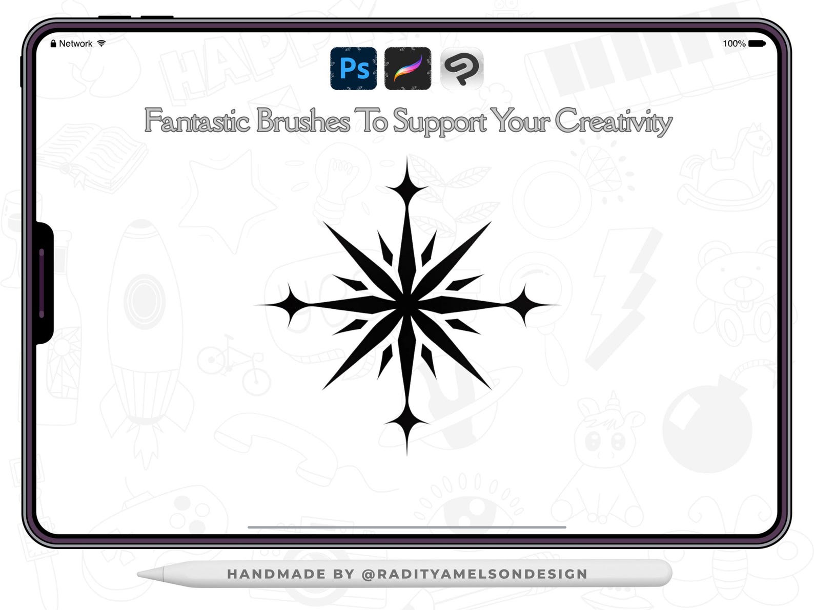 80 Star Procreate Brushes: Galaxy-themed Digital Art - Etsy