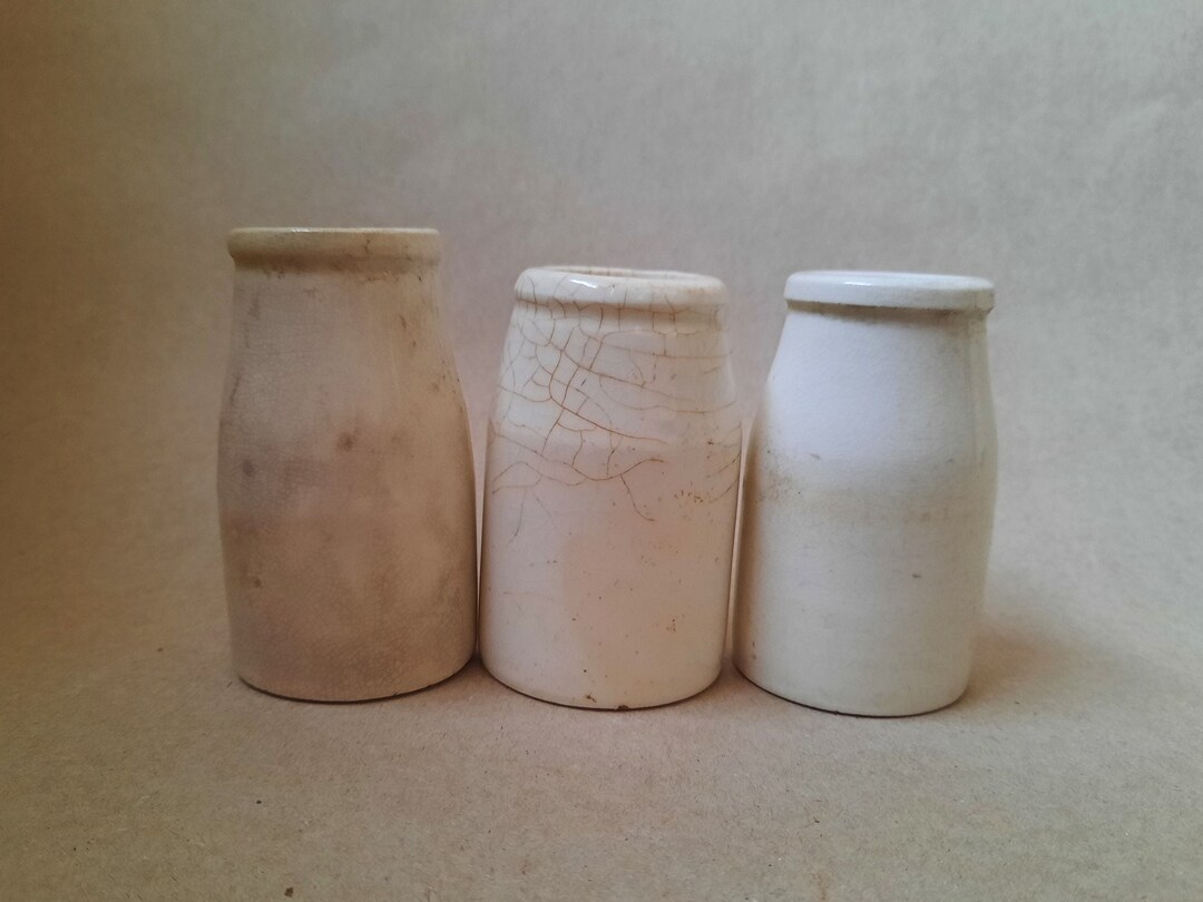Collection of Crockery Pots English Stoneware Crock Jar for Meat Paste ...