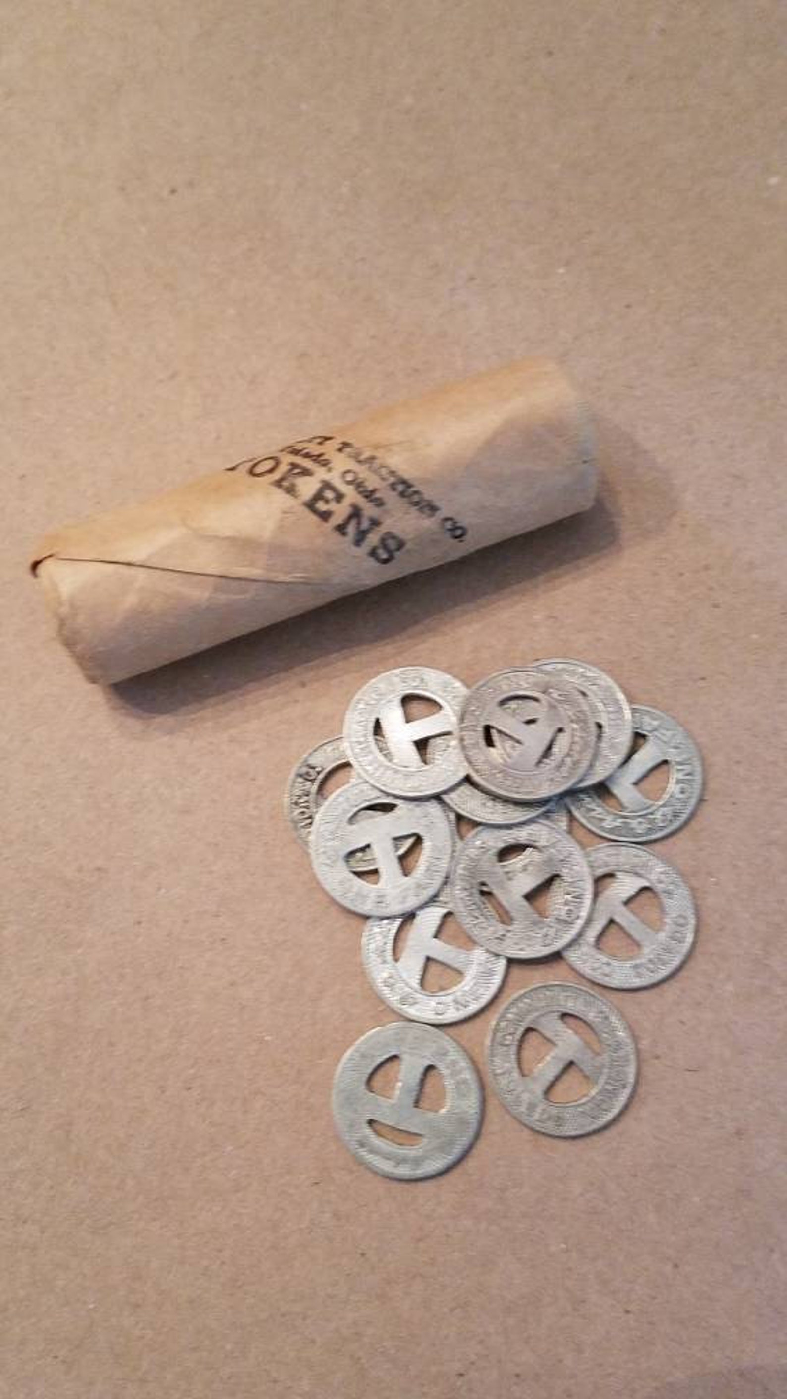 Vintage Bus Transit Token Roll of 50 Coins Transportation - Etsy
