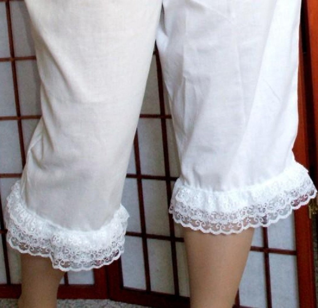 Renaissance Bloomers or Pantaloons in WOMEN'S XS to Xlg Lace Elastic or ...