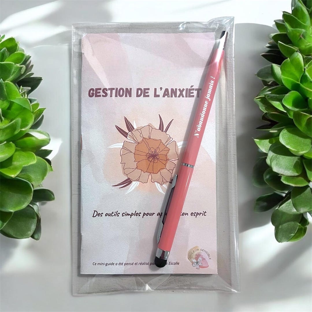 Anxiety Management Kit With Anti-stress Guide & Personalized Engraved ...