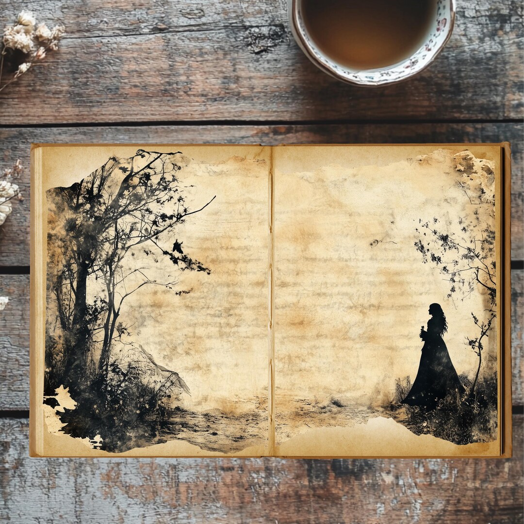 Witching Hour Grimoire - Gothic Junk Journal Pages, Victorian Witch ...