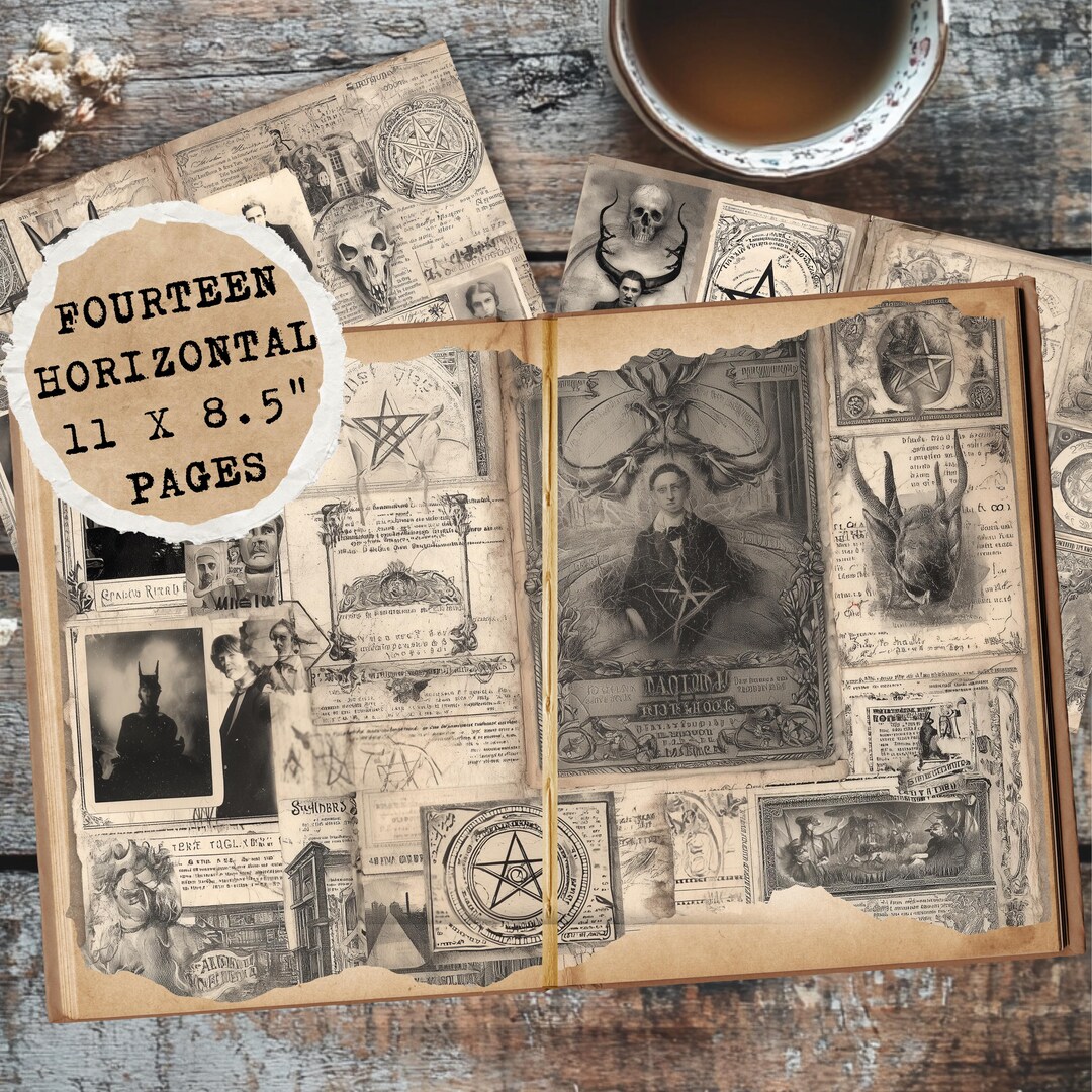 The Occult Archive Junk Journal Kit | Vintage Witchcraft Printable ...
