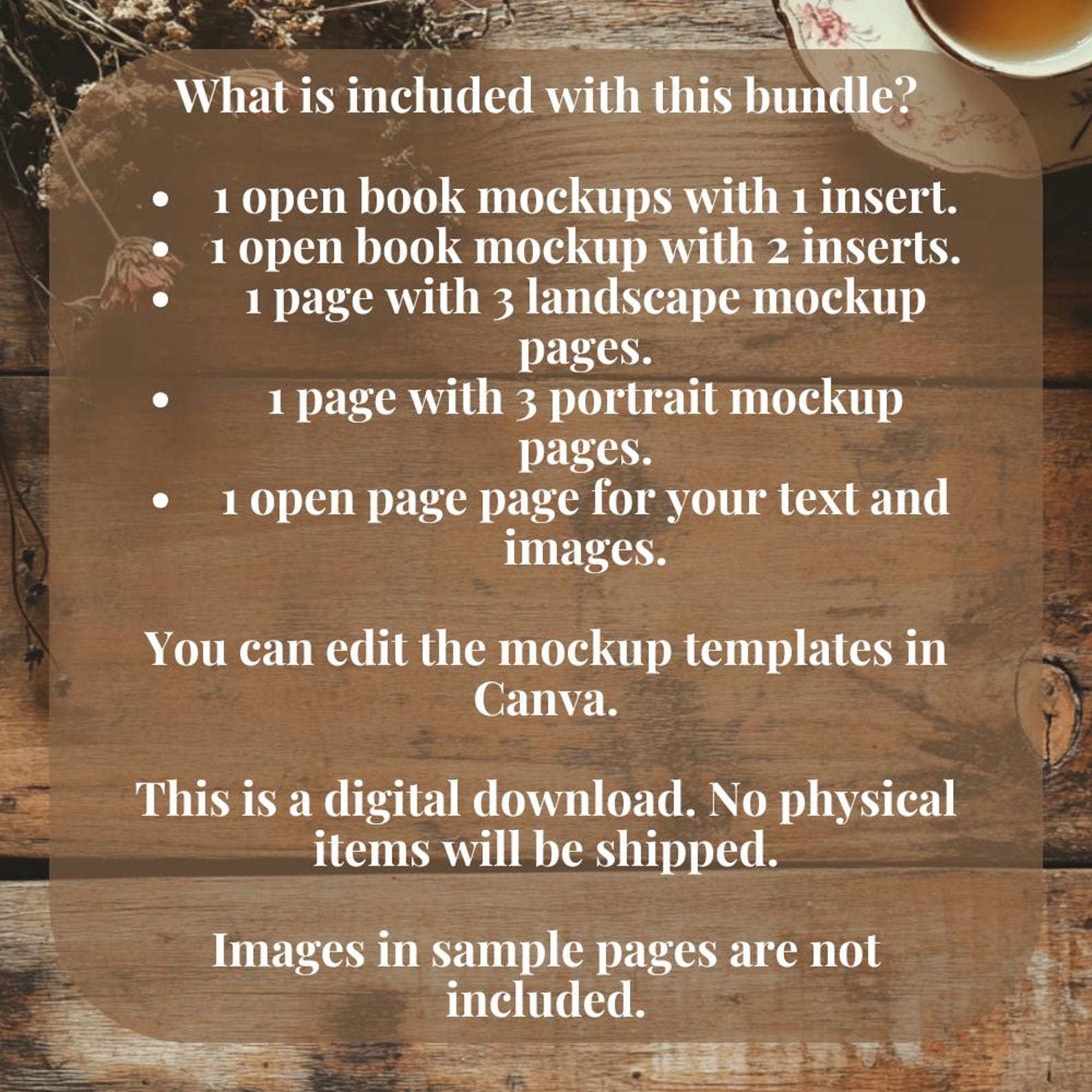 Rustic Elegance Junk Journal Mockup | Canva Template | Editable Digital ...