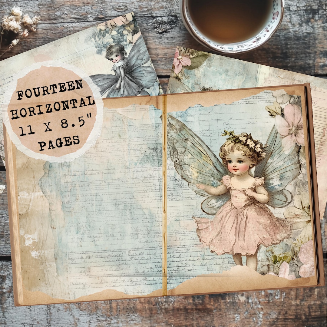 Summer Paper Collection, Fairy Tale Printable, Whimsical Junk Journal ...