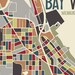 Bay View Neighborhood Milwaukee Wisconsin Art Map Print by | Etsy
