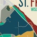 St. Francis Wisconsin Art Map Print Milwaukee County by | Etsy