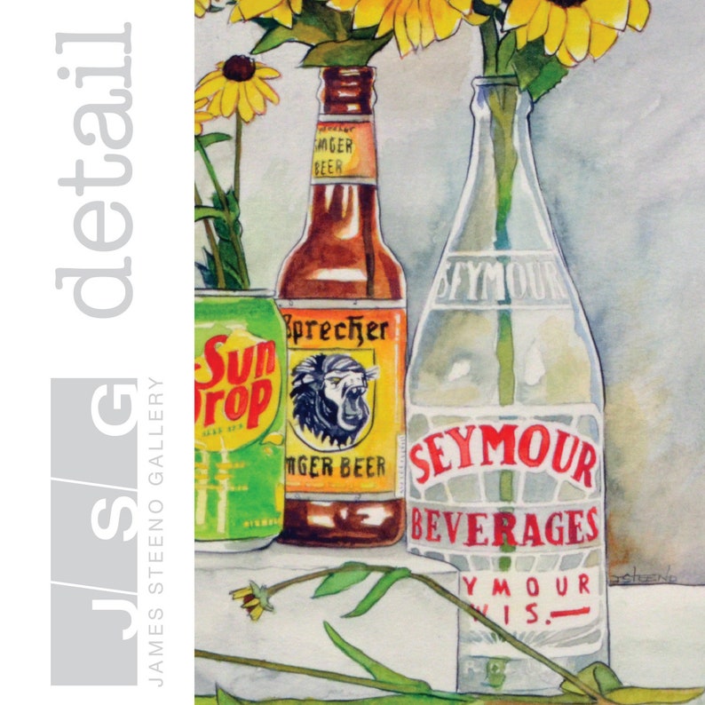 Wisconsin Soda Bouquet Watercolor Art Print by James Steeno - Etsy