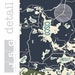 Cisco Chain of Lakes Wisconsin Michigan Art Map Print by James Steeno ...