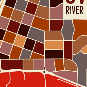 UWRF – River Falls, Wisconsin University Campus Art Map Print (pierce ...