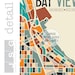 Bay View Neighborhood Milwaukee, Wisconsin Art Map Print by James ...