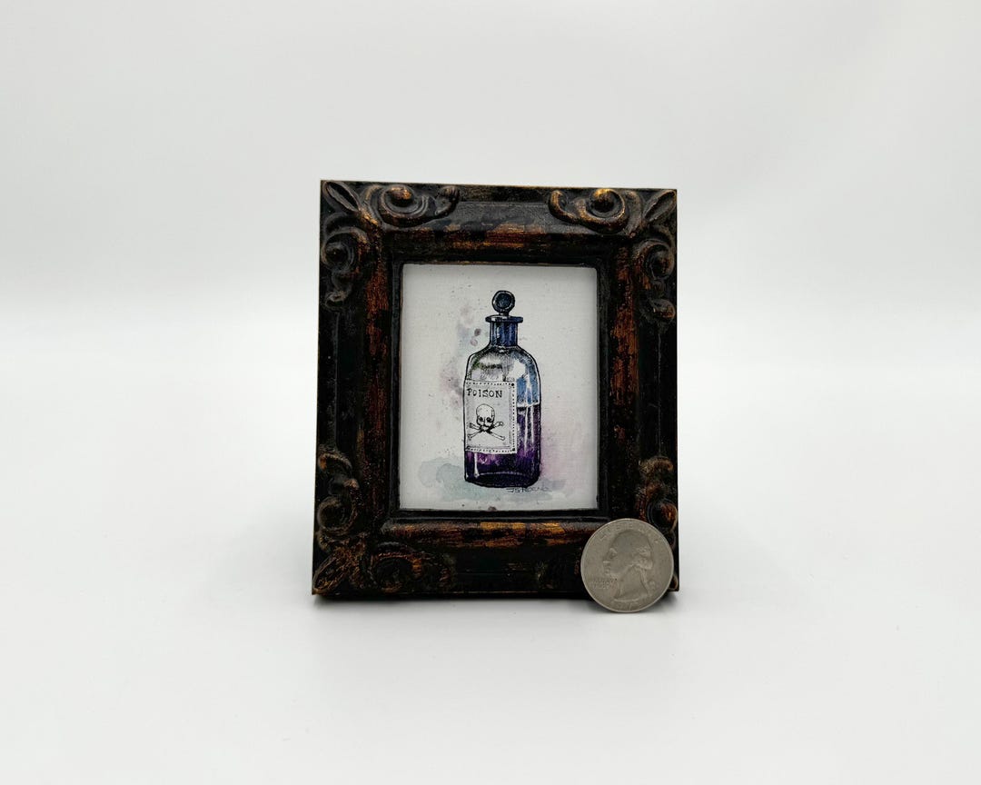 Poison Framed Miniature Watercolor Art Print by James Steeno Mini Art ...