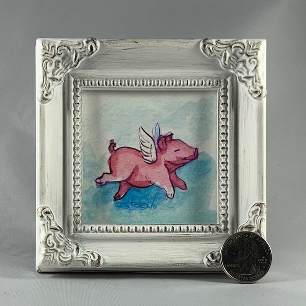 Flying Pig Print - Etsy