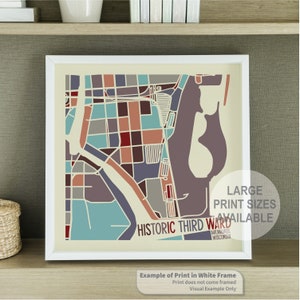 Historic Third Ward - Milwaukee, Wisconsin Neighborhood Art Map Print ...